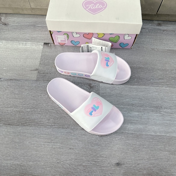 Dép FILA DRIFTER 22 V-DAY Trắng Đế Tím [ 1SM01619E 650 ] | CITISHOP
