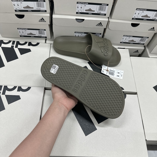 Dép Adidas Adilette Aqua Slides Olive Strata [ IF7372 ] | CITISHOP
