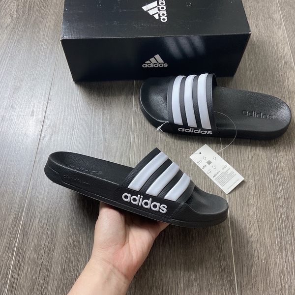 Dép Adidas ADILETTE SHOWER Men Black White AQ1701 | CITISHOP