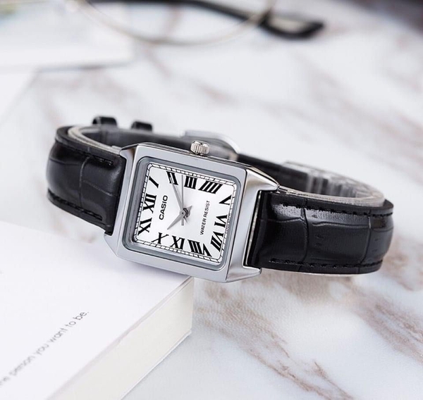 Casio Nữ LTP-V007L-7B1UDF Dây Da | LTP-V007L-7B1