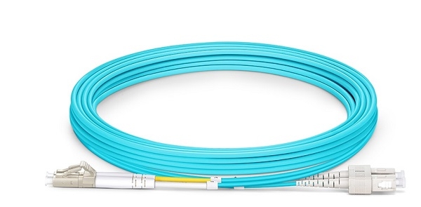 Dintek Fiber patch cord 50/125um, Multi-mode, Duplex, OM3, LC/LC, 3M