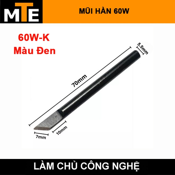 Mũi hàn thiếc 60W dùng cho mỏ hàn 220V 60W MTE