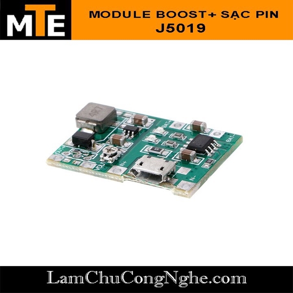 Mạch nguồn tăng áp 4.3-27V tích hợp sạc pin 18560 TA-J5019 - Module ...