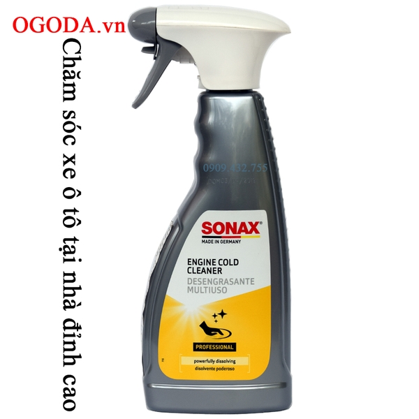 Làm sạch khoang động cơ ô tô, xe máy - Sonax Engine Cold Cleaner Ogoda.vn