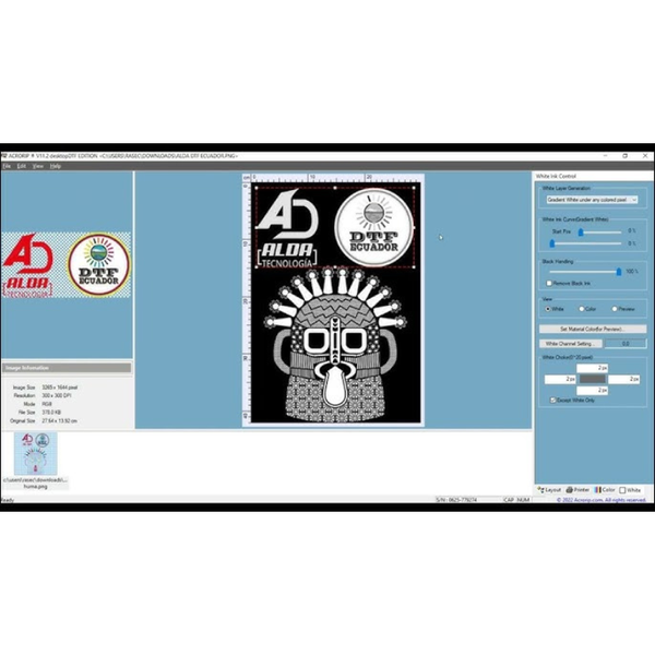 Acrorip 11.2 - Phần mềm in pet trên Epson L18050, L8050 Máy in An Phúc