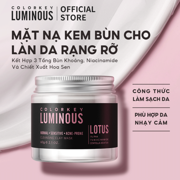 COLORKEY Mặt Nạ Đất Sét Luminous Cleansing Clay Mask