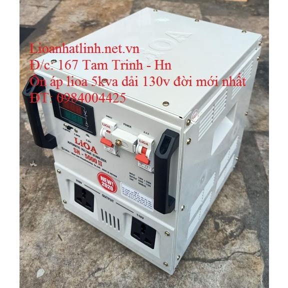 ỔN ÁP LIOA 5KVA - 5KW SH - 5000 II ĐỜI MỚI 2024 - 2025, DÂY ĐỒNG 100%