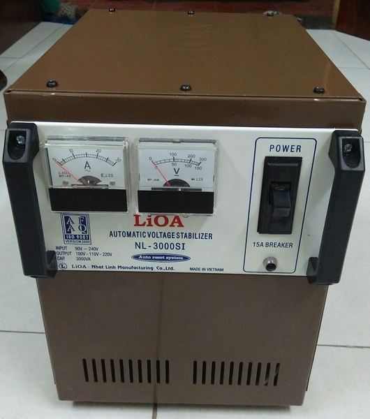 BÁN ỔN ÁP LIOA 3KVA - 3KW CŨ DẢI 90V - 240V NL-3000SI THANH LÝ GIÁ RẺ