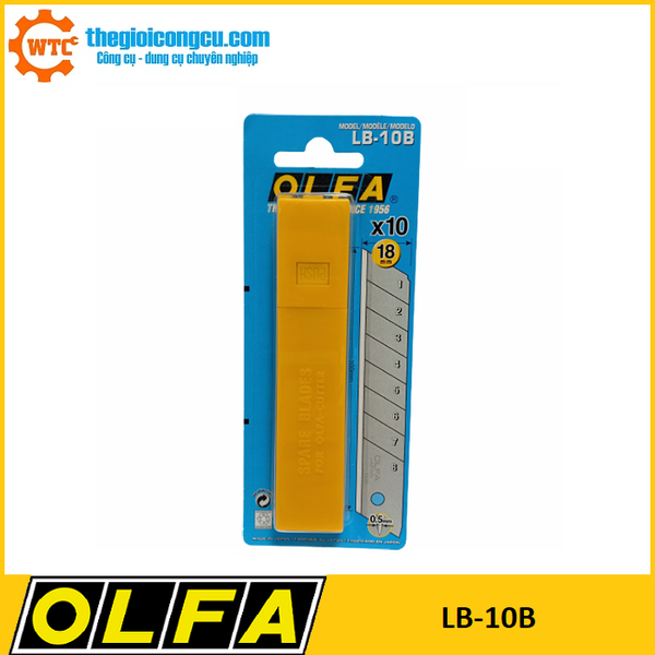 Hộp lưỡi dao cắt màu bạc Olfa LB-10B