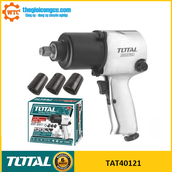 Máy vặn bulon bằng khí nén 1/2" Total TAT40121
