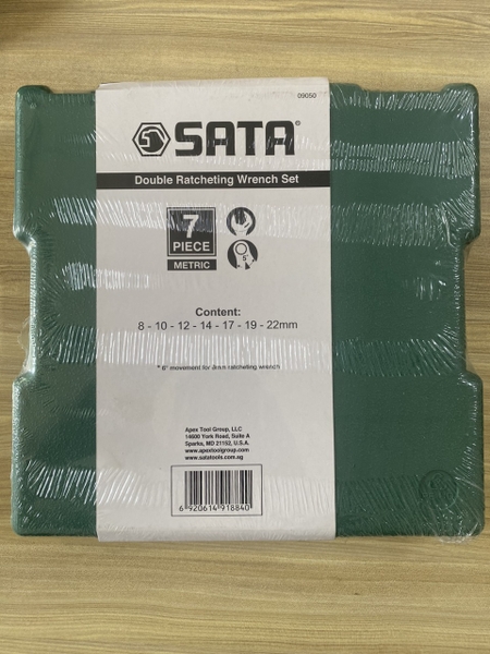 Bộ cờ lê vòng miệng tự động 07 chi tiết Sata 09-050