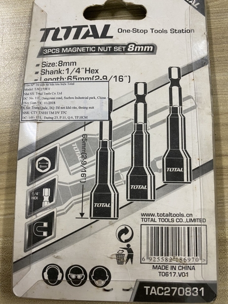 Bộ mũi bắn tôn 3 chi tiết Total TAC270831