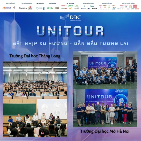 Unitour 2024 tại tại Trường Đại học Thăng Long và Trường Đại học Mở Hà