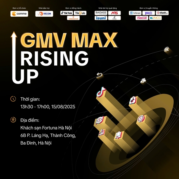 COMME ASIA phối hợp TIKTOK tổ chức “GMV MAX RISING UP”
