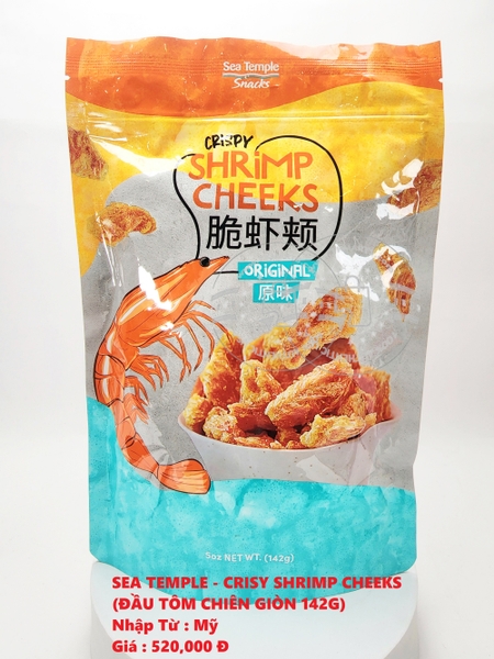 SEA TEMPLE - CRISY SHRIMP CHEEKS (BÁNH TÔM CHIÊN GIÒN 142G)