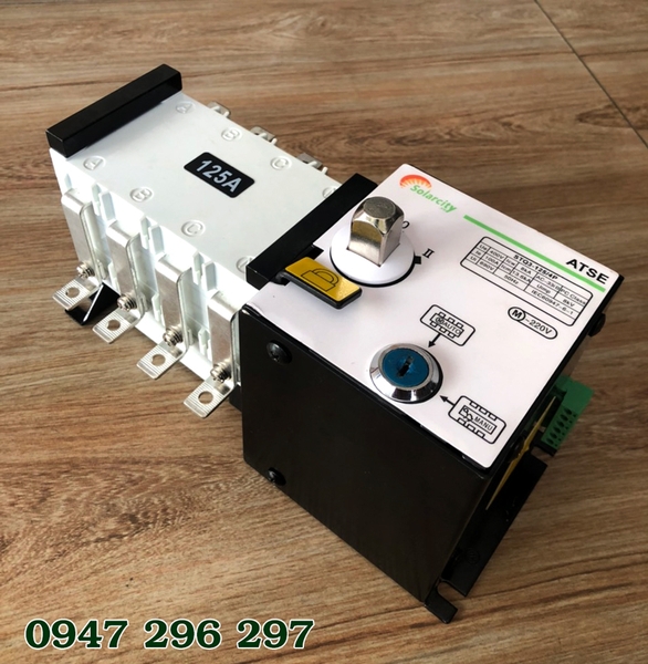 Chuyển nguồn tự động ATS 125A - 4P 3pha Solarcity Điện Năng Lượng Mặt Trời