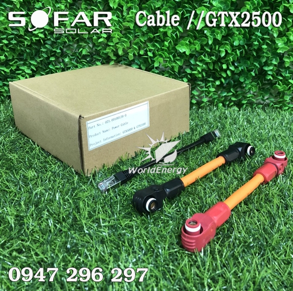 Cáp kết nối pin lithium GTX2500 Sofar Solar Cực Âm Điện Năng Lượng Mặt Trời