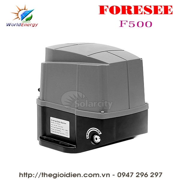 Motor cổng lùa Foresee 1200kg F500M Điện Năng Lượng Mặt Trời