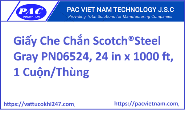 Giấy Che Chắn Scotch®Steel Gray PN06524, 24 in x 1000 ft, 1 Cuộn/Thùng ...