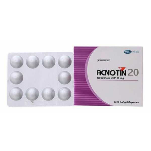 ACNOTIN 20 / THUỐC ĐIỀU TRỊ MỤN TRỨNG CÁ NẶNG | PHARMA COSMETICS
