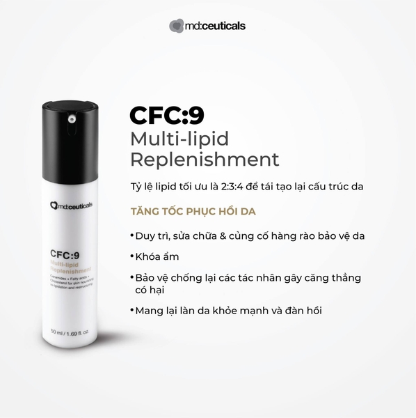 MD:CEUTICALS CFC:9 MULTI LIPID REPLENISHMENT / KEM DƯỠNG TĂNG TỐC PHỤC HỒI DA