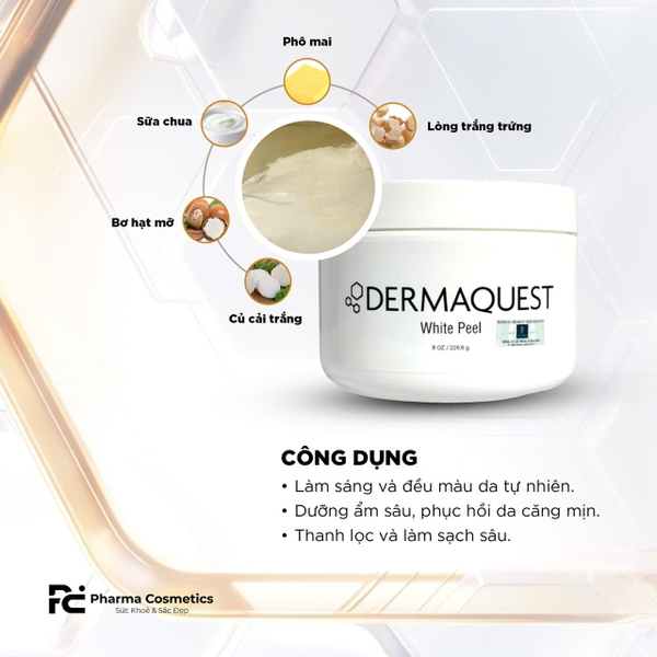 DERMAQUEST WHITE PEEL / MẶT NẠ LÀM TRẮNG DA TỰ NHIÊN