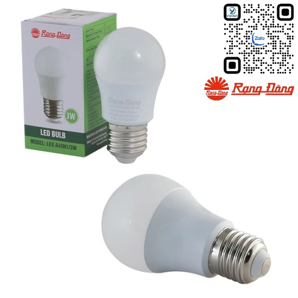 Bóng led bulb 5W Rạng Đông A55N4/5W E27 3000K 6500K