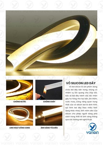 Bảng giá đèn LED silicon uốn cong