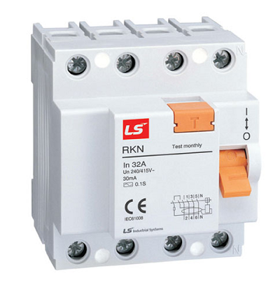 CB chống giật RCCB LS RKN-b 3P+N 80A 10kA