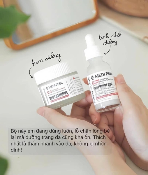 Serum+Kem Medipeel Glutathione Trắng Mịn