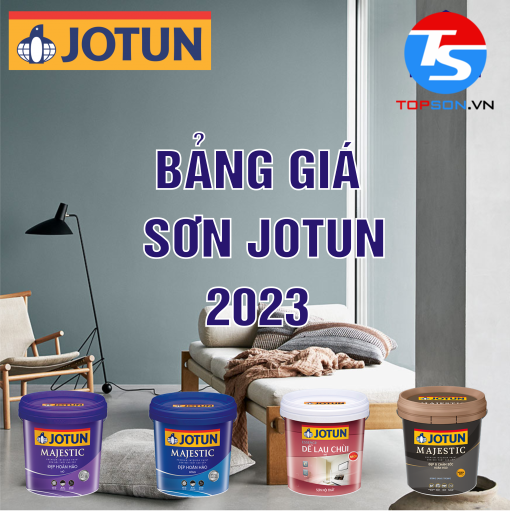 Bảng giá sơn Jotun chính hãng, Khuyễn mãi đặc biệt 50%-53% | Topson.vn