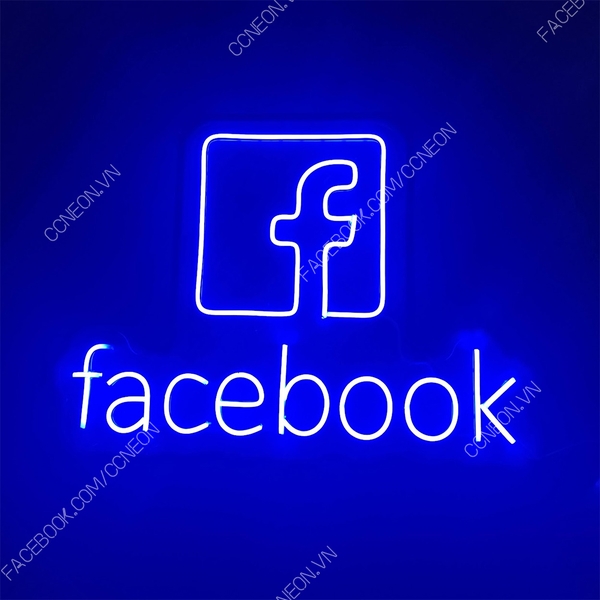 Đèn Trang Trí Led Neon Logo Facebook - FACEBOOK NEON LIGHTS