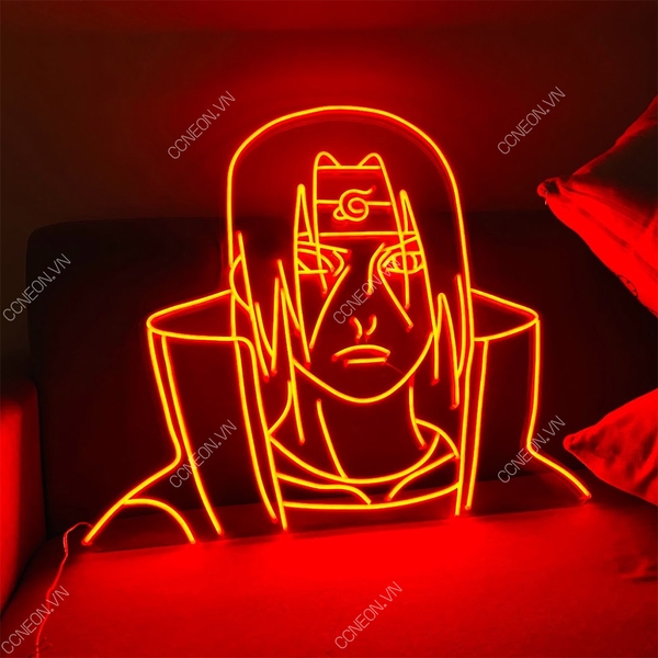 Đèn Trang Trí Led Neon Sign Uchiha Itachi Màu Đỏ - Anime Led Neon Signs