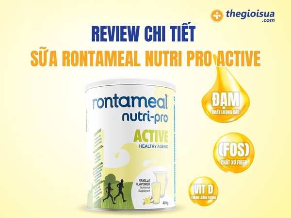 Review Sữa Rontameal Nutri Pro Active Chi Tiết Từ A - Z
