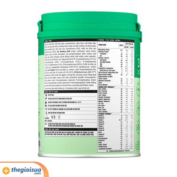 Sữa Bột Optimum Colos 3 (2-6 tuổi)- HT 800g