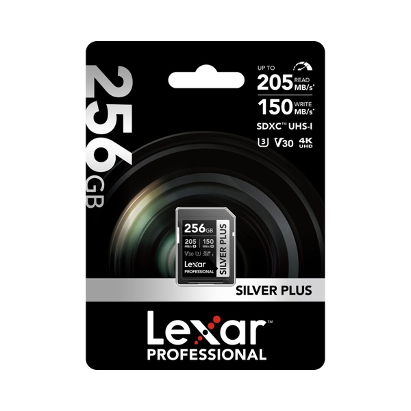 Thẻ nhớ Lexar 256GB Professional SILVER PLUS SDXC UHS-I V30 (205MB/s ...