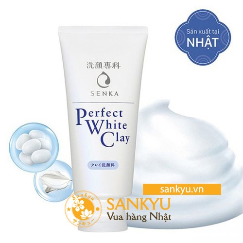 Sữa rửa mặt Shiseido perfect white clay 120g SANKYU Việt Nam