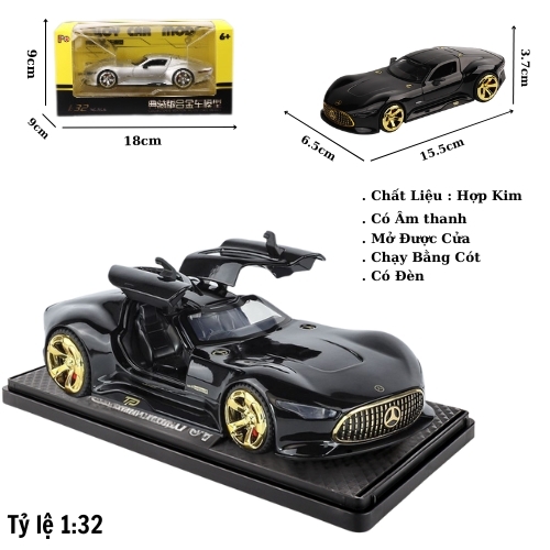 Mô Hình Xe Mercedes-Benz AMG Vision Gran Turismo Màu Đen , tỉ lệ 1:32 ...