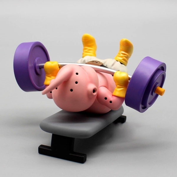 Mô Hình DragonBall MaBu cử tạ siêu dễ thương cao 7cm - Figure ...