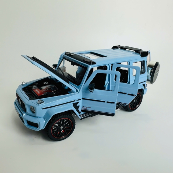 Mô Hình xe brabus G800 xanh dương tỉ lệ 1:24 Hợp kim có thể mở cửa ...