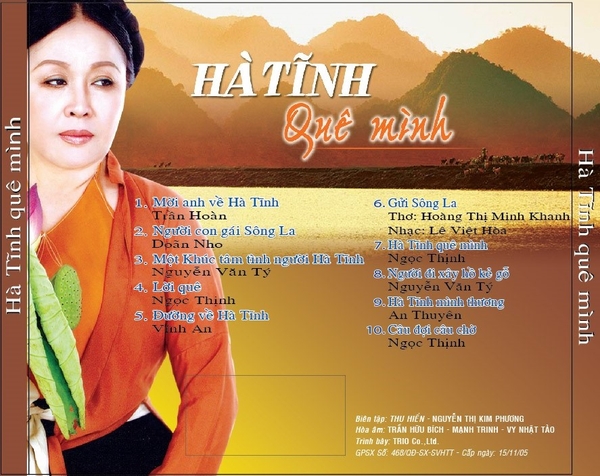 ĐĨA CD THU HIỀN - HÀ TĨNH QUÊ MÌNH