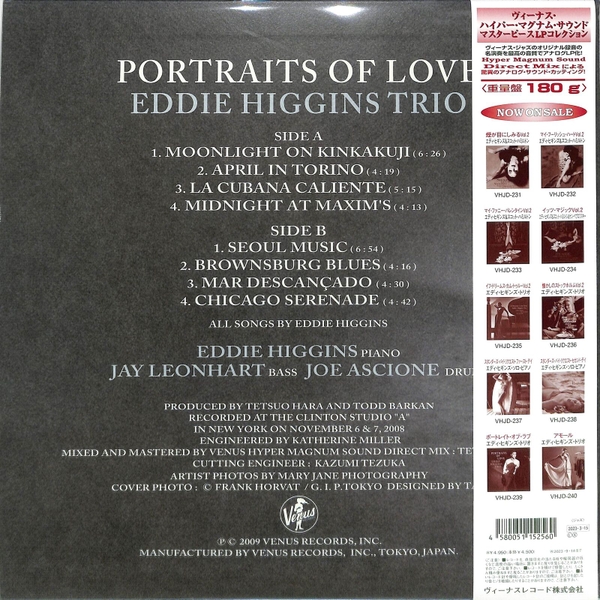 vinyl The Eddie Higgins Trio - Portraits of Love