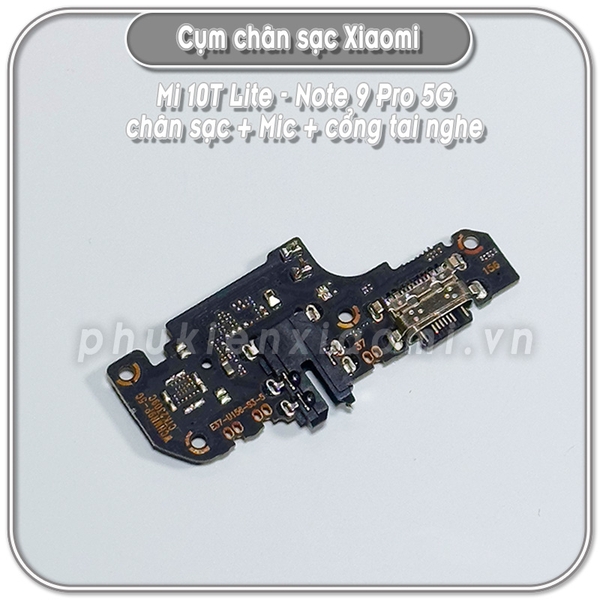 Cụm chân sạc + Mic + Cổng tai nghe Xiaomi 10T Lite - Redmi Note 9 Pro ...