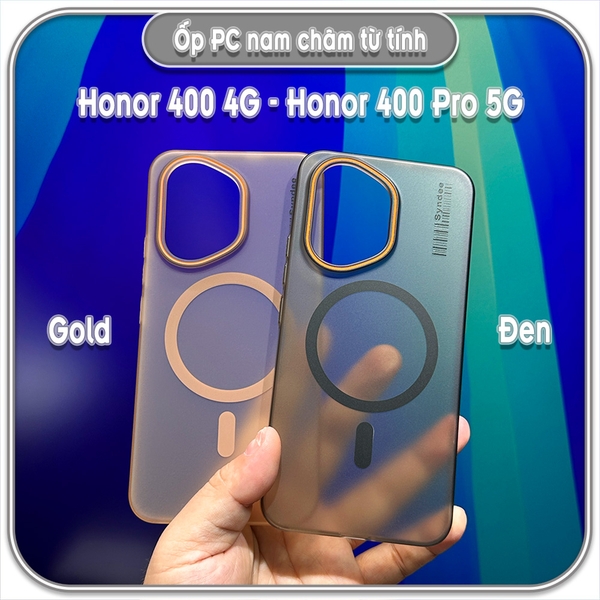 Ốp PC mỏng cho Honor 400 - 400 Pro 5G, có nam châm sạc từ tính