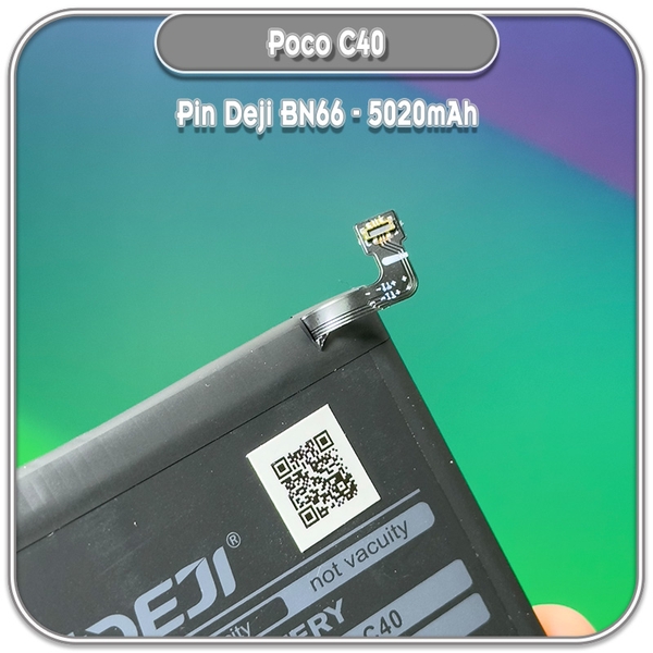 Thay pin Deji cho Poco C40, BN66 5020mAh