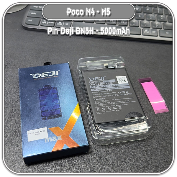 Thay pin Deji cho Redmi Note 11E 5G - Redmi 10 5G, BN5H 5000mAh