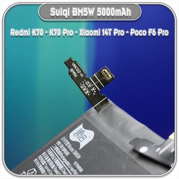 Thay pin Xiaomi 14T Pro - Redmi K70 - K70 Pro - Poco F6 Pro, Suiqi BM5W 5000mAh