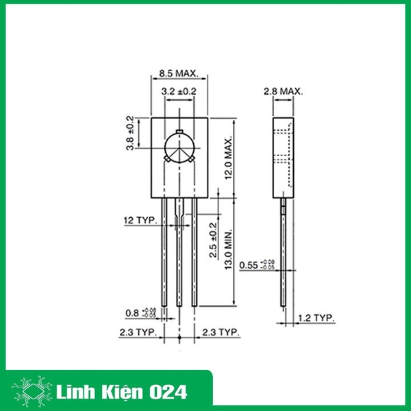 Gói 20 Con Transistor PNP B772 3A-30V TO-216