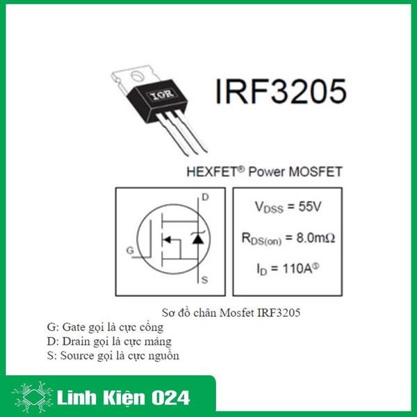 Mosfet IRF3205 Hàng Zin Chính Hãng