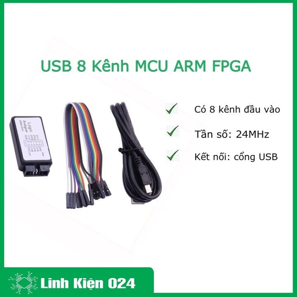 USB 8 Kênh MCU ARM FPGA Phân Tích Logic Debug 24M (K2H13-1)